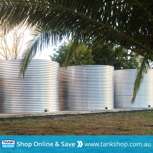22000 Litre "Tall" Round Stainless Steel Water Tank (VIC) - 3000mm x ...