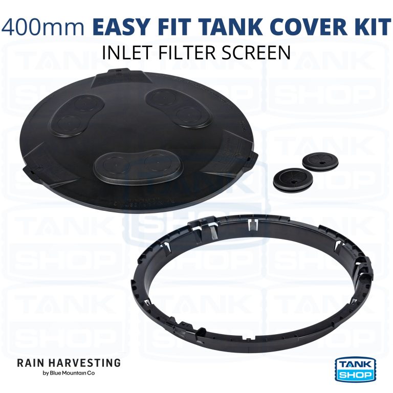 400mm Easy Fit Tank Cover Kit with 2x Grommets (Rain Harvesting) - Tank ...
