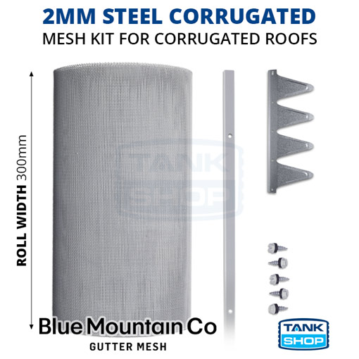 Gutter Mesh - Blue Mountain Mesh - Aluminium & Steel Mesh - Tank Shop