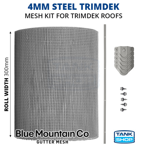 Gutter Mesh - Blue Mountain Mesh - Aluminium & Steel Mesh - Tank Shop