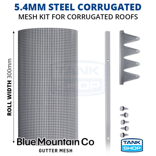 Gutter Mesh - Blue Mountain Mesh - Aluminium & Steel Mesh - Tank Shop