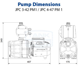 Grundfos JP 3-42 PM1 Pressure Pump - Tank Shop