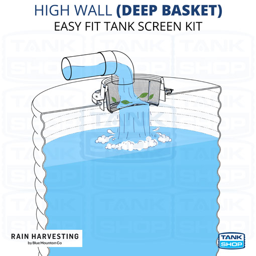 High Wall (Deep Basket) Easy Fit Tank Screen Kit TSEF16 (Rain ...
