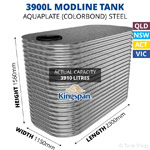 Modline Steel Water Tanks - AQUAPLATE® Rainwater Tanks - Tank Shop