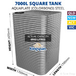 Square Steel Water Tanks - AQUAPLATE® Rainwater Tanks - Tank Shop