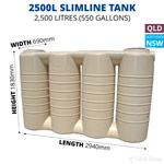 QTank Water Tanks - Slimline, Domestic & Rural Poly Tanks - Tank Shop