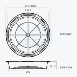 400mm Tank Screen (Rain Harvesting) TATS12 - Tank Inlet Strainer |Tank Shop
