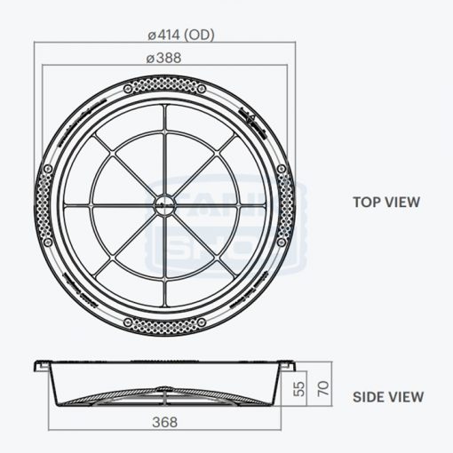 400mm Tank Screen (Rain Harvesting) TATS12 - Tank Inlet Strainer |Tank Shop