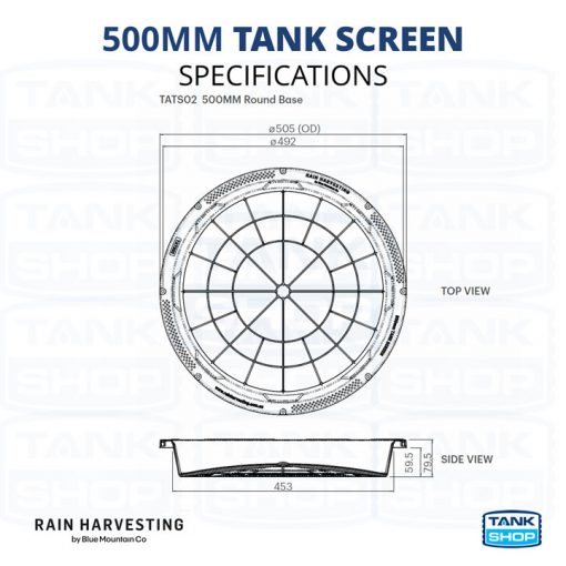 Rainwater Tank Inlet - Inlet Screens, Covers & Filtration | Tank Shop