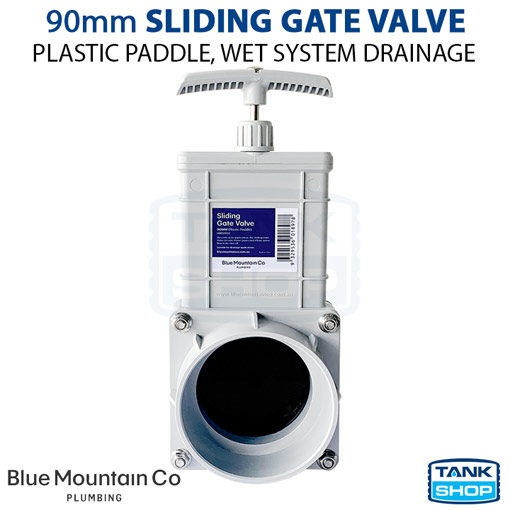 90mm Sliding Gate Valve (Blue Mountain Co) - Plastic (HW0902 ...