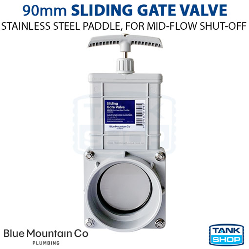 90mm Sliding Gate Valve (Blue Mountain Co) - Plastic (HW0902 ...