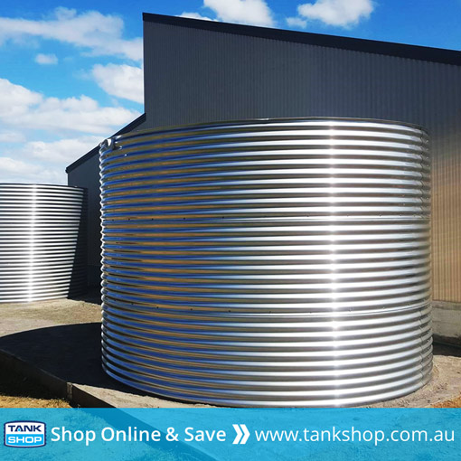 25000 Litre Round Stainless Steel Water Tank (VIC) - 3700mm x 2350mm ...