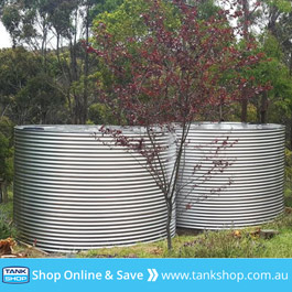 20000 Litre Round Stainless Steel Water Tank (VIC) - 3300mm x 2350mm ...