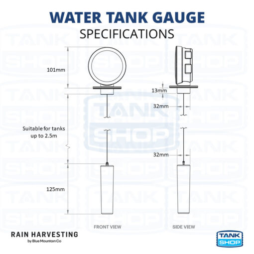 Tank Gauge (Rain Harvesting) - TATG02 - Water Level Indicator - Tank Shop
